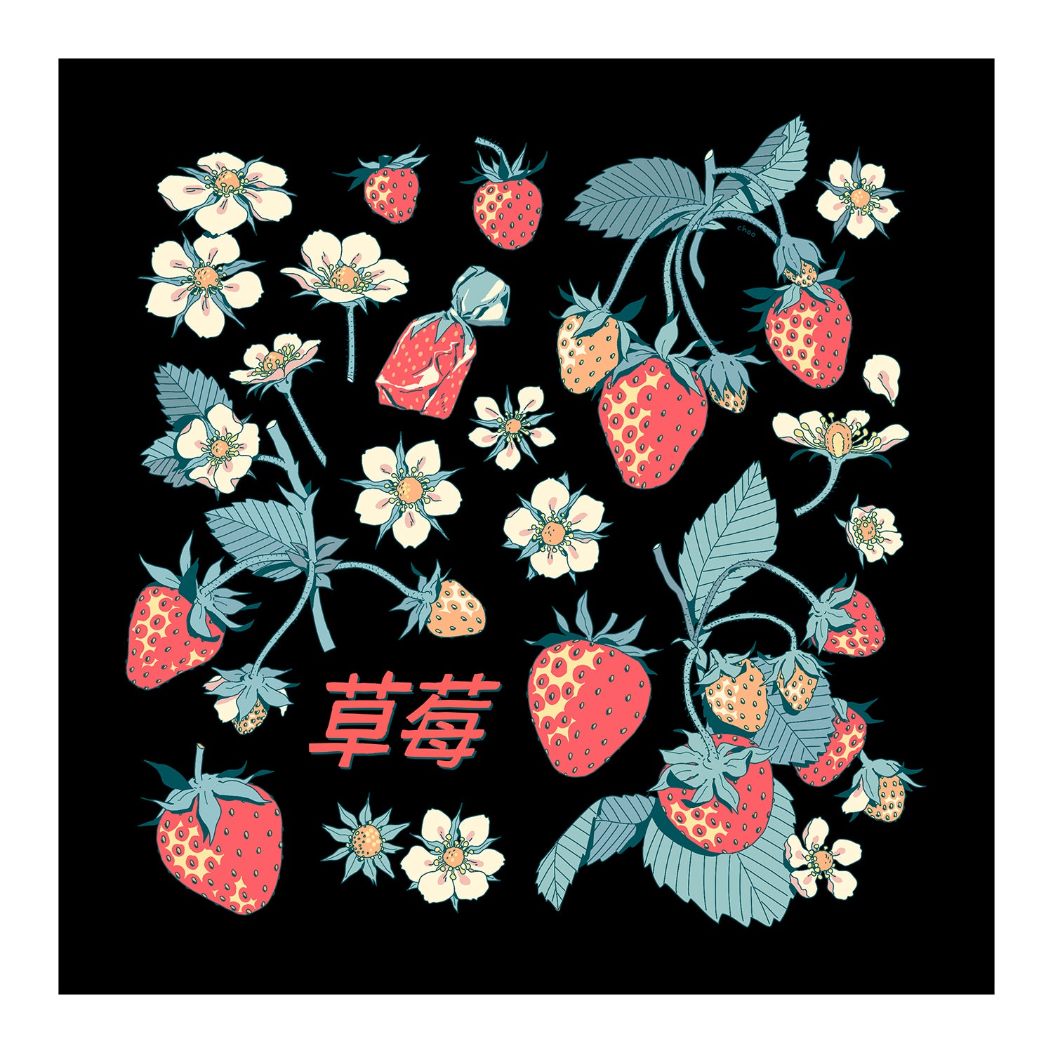 Choo - Strawberry Print – Nucleus Portland
