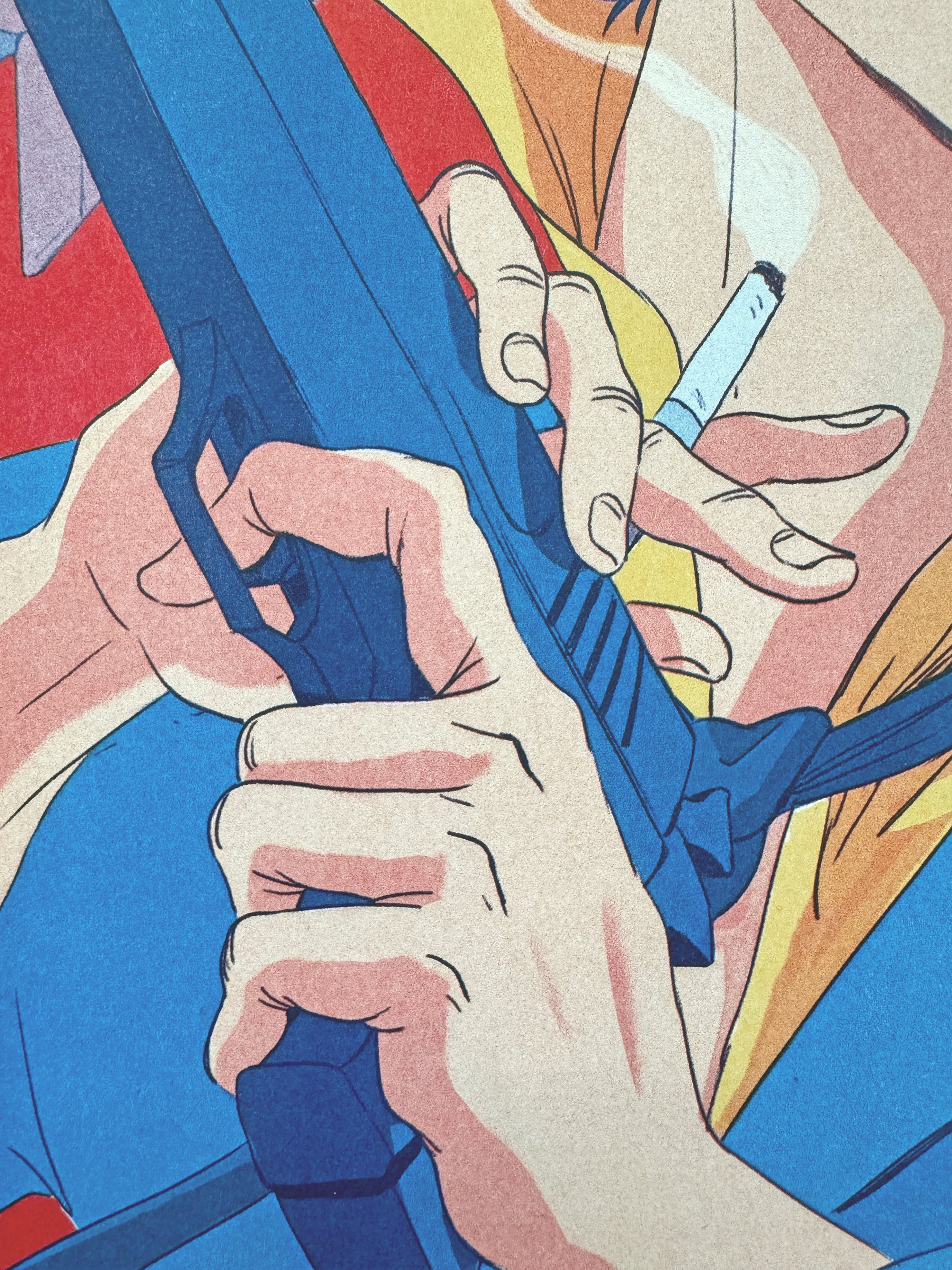 Boya Sun - Cowboy Bebop V3 Risograph – Nucleus Portland