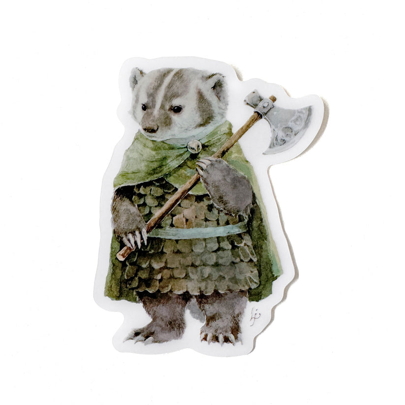 Lily Seika Jones - Badger with Axe Sticker – Nucleus Portland