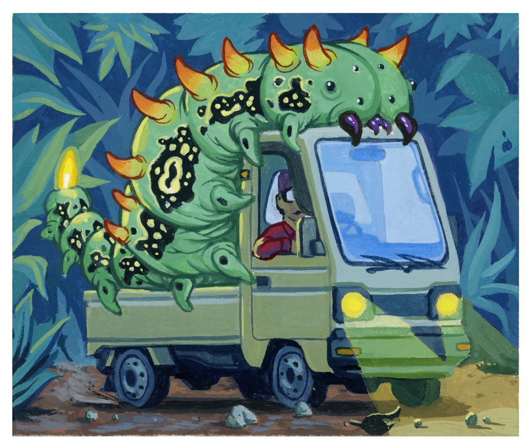 Patrick Mathews - Neon Caterpillar – Nucleus Portland