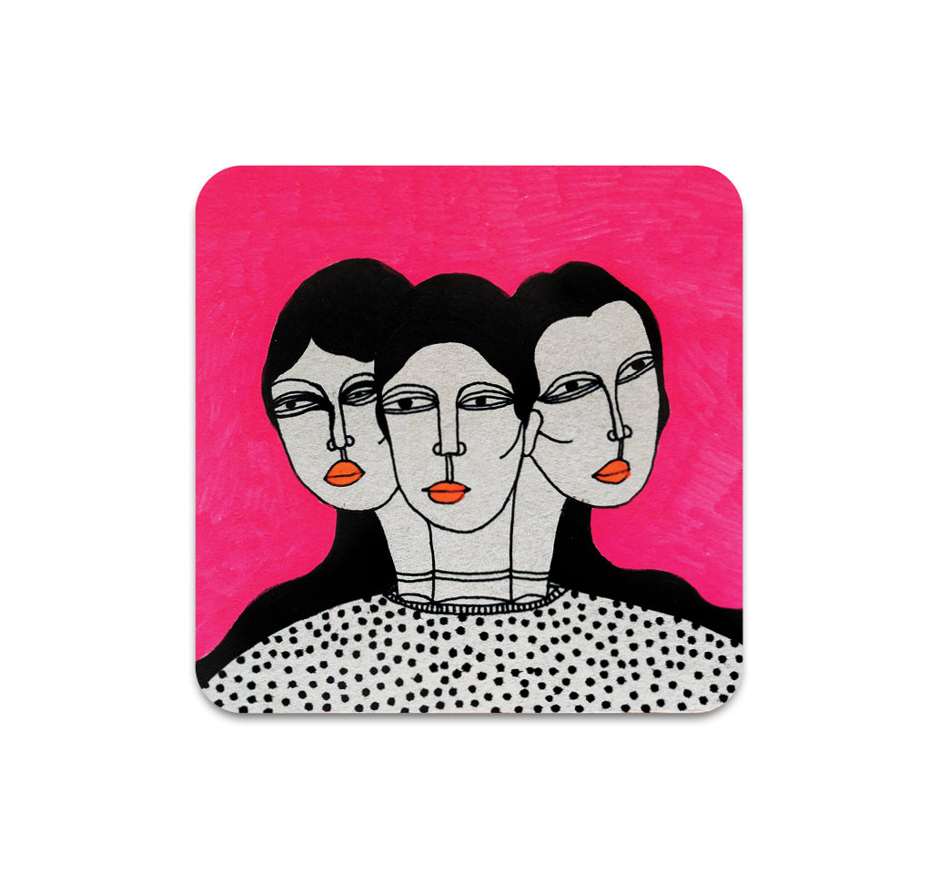 S3 Manuja Waldia - Three Headed Girl Coaster – Nucleus Portland