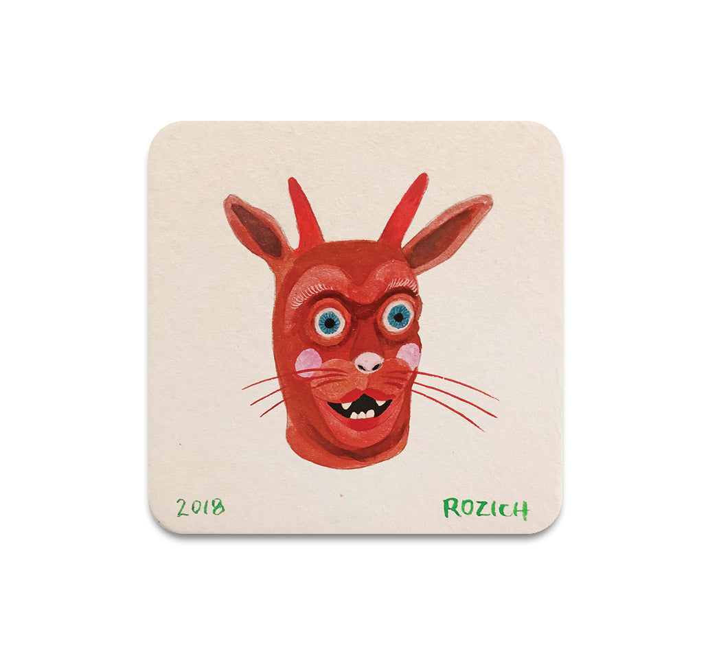 S3 Stacey Rozich - Mask 1 Coaster – Nucleus Portland