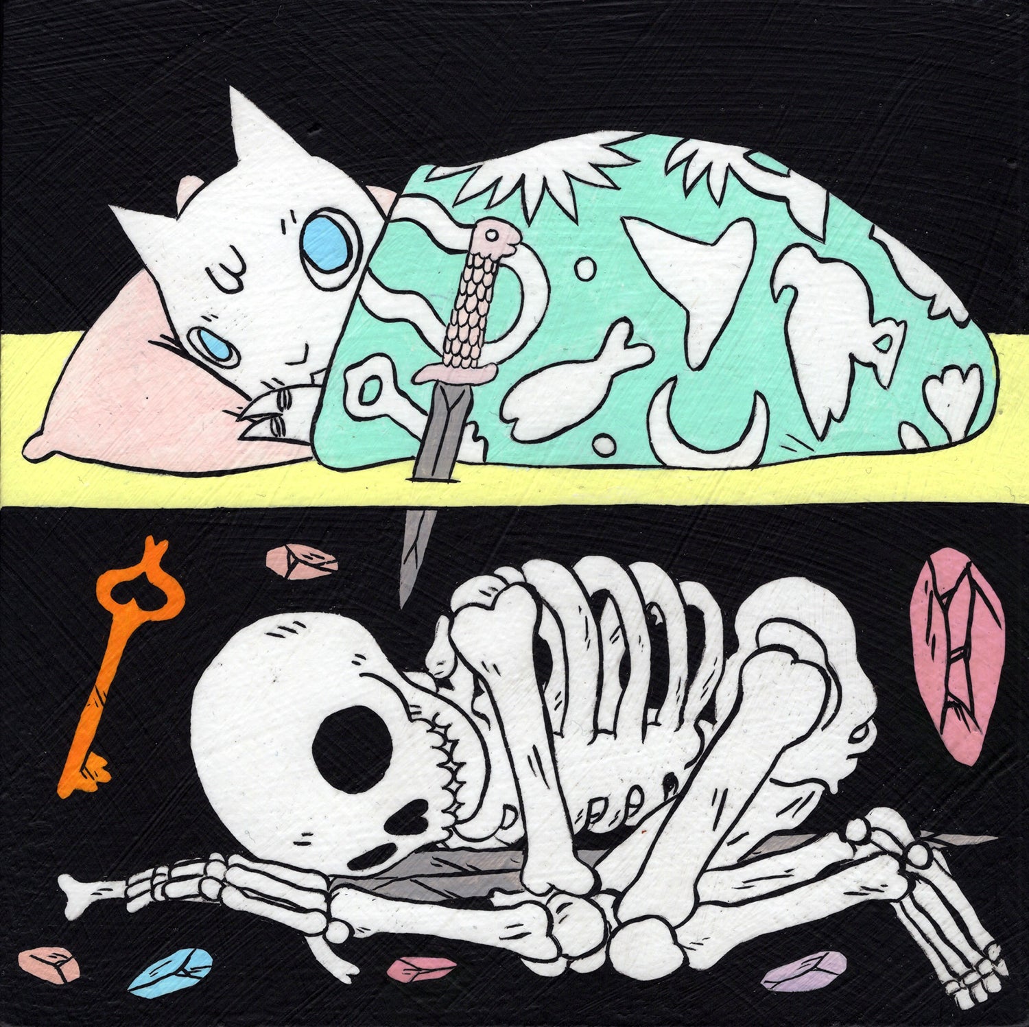 Deth P. Sun - Cat Sleeping / Skeleton in Ground 2 – Nucleus Portland