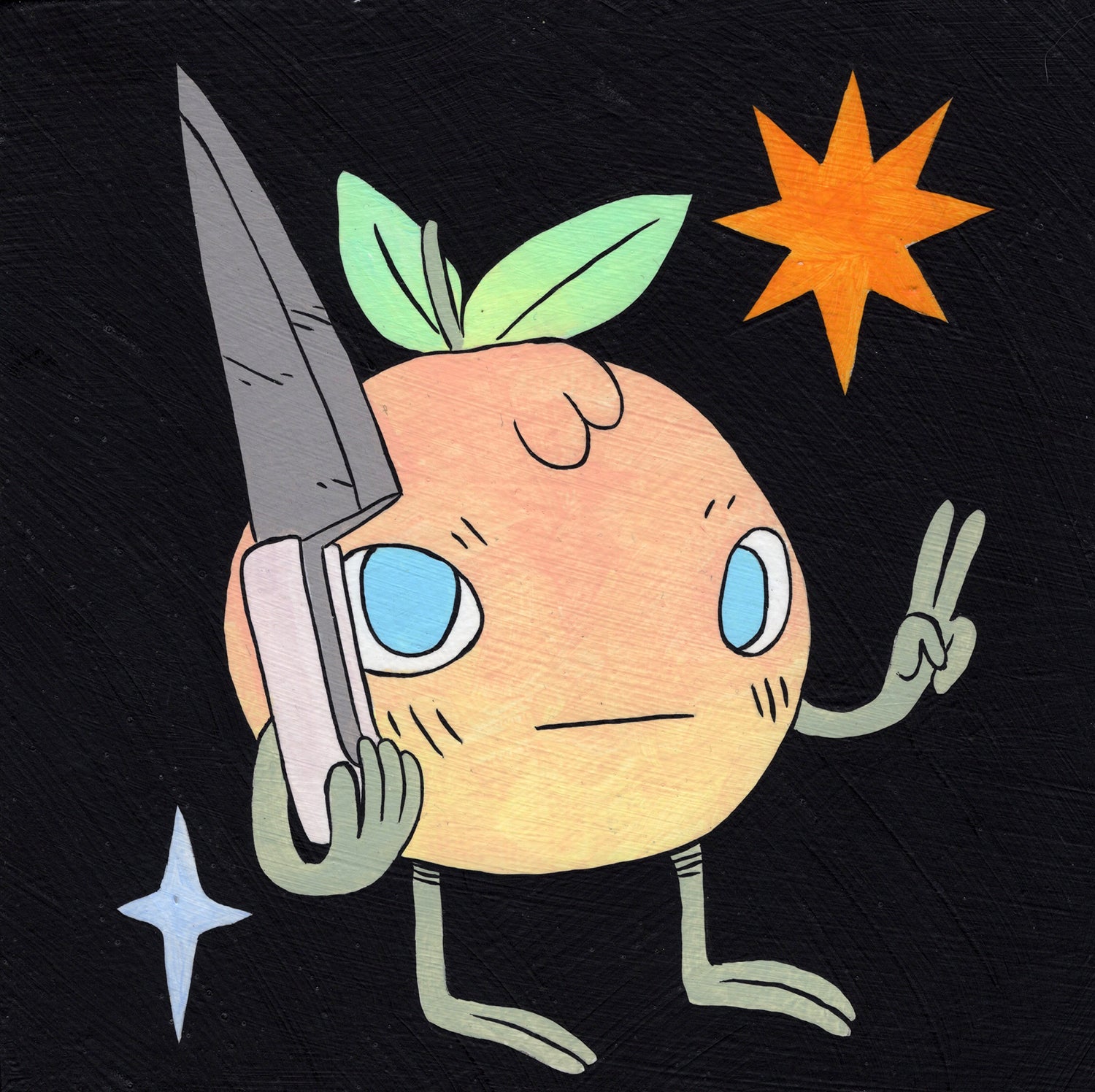 Deth P. Sun - Orange with Knife – Nucleus Portland